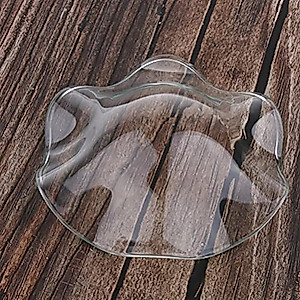 Cabilock 2pcs Wax Warmer Replacement Dish Oil Warmer Dish Flower Shaped Wax Melt Warmer Liners Glass Dish Candle Bowl Plate Oil Tray for Scented Wax Aroma Lamp Electric Lamps