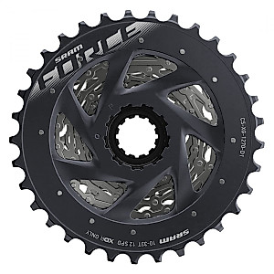 SRAM Force AXS XG-1270 Cassette - 12-Speed, 10-33t, Silver, for XDR Driver Body, D1
