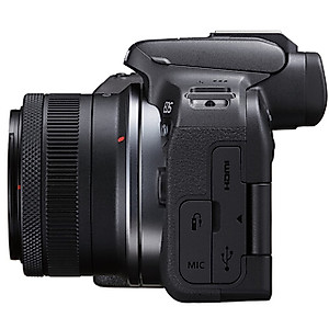 Canon EOS R10 Mirrorless Digital Camera with RF-S 18-45mm f/4.5-6.3 is STM Lens + 75-300mm F/4-5.6 III Lens + 50mm f/1.8 STM Lens + 128GB Memory + Case + Tripod + Filters (43pc Bundle)