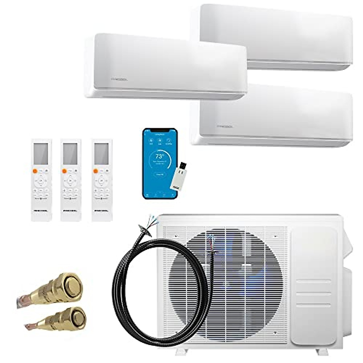 Mr Cool DIYM327HPW00C28 DIY Multi-Zone Series Ductless Heat Pump, White