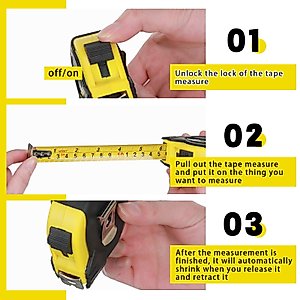 24 Pack 16 ft Retractable Tape Measure Tape Measure Bulk Self Locking Easy Read Measuring Tape Small Tape Measure Easy Read Tape Measure with Fractions 1/8 Measurement