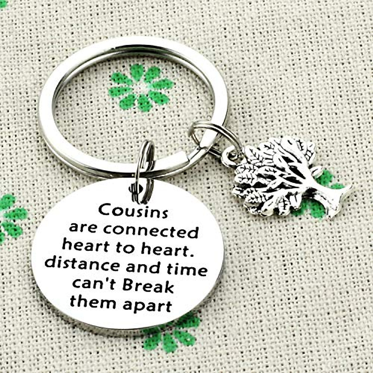 Kivosliviz Cousin Gift Keychain Cousin Gifts for Women Cousins Jewelry Cousin to Cousin Gift Best Cousin Keychain