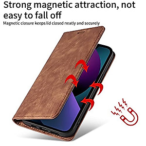 OLOBBIRD Vintage Wallet Stand Phone Case for Samsung Galaxy A70 A50 S A40 A30 A20 E A10, Magnetic Closure Card Holder Back Cover, Business Skin-Friendly Protective Shell(Green,A40)