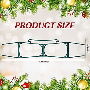 Vicenpal Christmas Lights Storage Holder, Holiday Light Storage All Purpose Light Cord Wind up Organizer for String Lights, Extension Cords, Magnet Fishing Rope (Green, 12 Pieces)