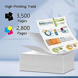 TN227 High Yield Toner Cartridge : 5 Pack TN227 Toner HUIYA Compatible Replacement for Brother DCP-L3510CDW L3550CDW;HL-3210CW 3230CDW;MFC-L3770CDW L3710CW Printer, (1BK+1C+1Y+1M)