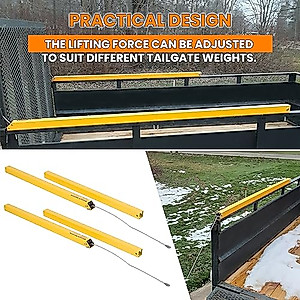 2-Sided Assist System Compatible with Tailgate Utility Trailer Gate&Ramp, Trailer Tailgate Ramp Lift Assist System Maximum 400 Lbs Load Capacity