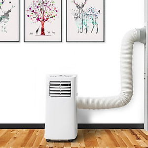 YoleShy 5 Inches Diameter Portable Air Conditioner Exhaust Hose Portable AC Hose with Clockwise Thread 80 Inch Length Compatible with Delonghi and More