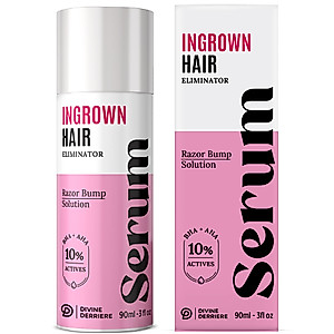 Razor Bump Stopper with Dark Spot Remover, Ingrown Hair Treatment for Bikini Area and Razor Bumps Treatment - Salicylic Acid After Shave Solution for Ingrown Hairs & Razor Burns