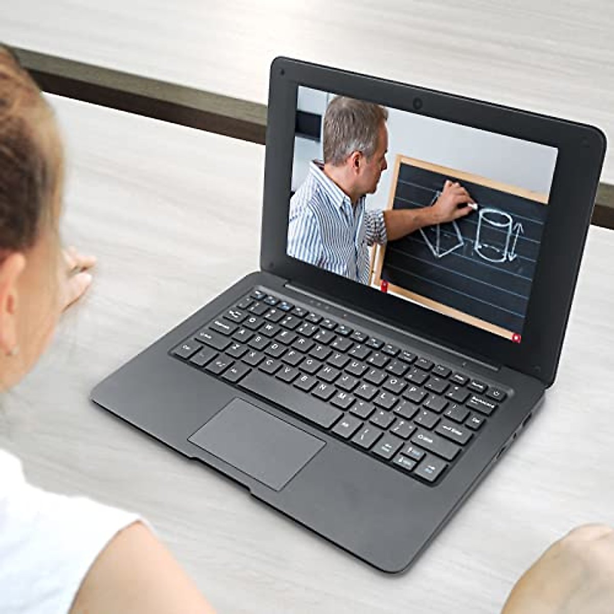 KANGBUKE Android OS Laptop,10.1-Inch IPS(1280*800) Display, Built-in WiFi, Front Camera, Bluetooth,Mini Netbook pc.(Black)