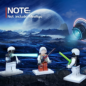 BingBricks 105pcs Light Sword Saber Blaster Building Blocks Accessory Pack for Lego Star Wars Fans, Third Party Building Accessories Compatible for Lego Minifigures