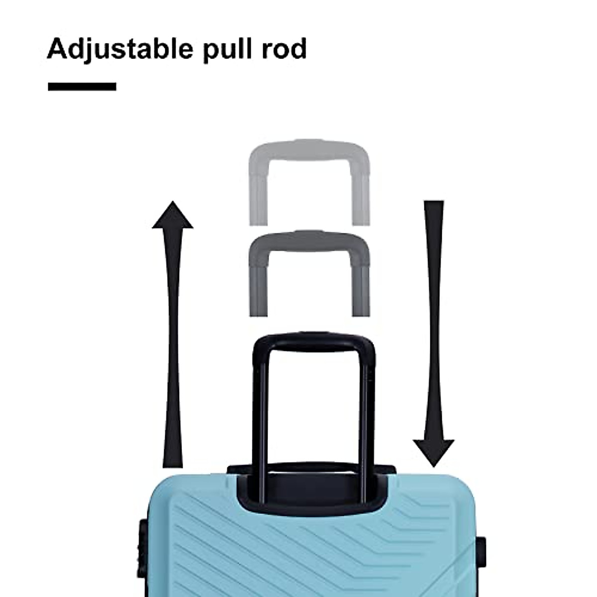 Tripcomp Luggage Sets Wear-Resistance Hardside Lightweight Suitcase Double Spinner Wheels, TSA Lock,Two Hooks, Scratch-resistant Carry-on,3 Piece Set(20inch 24inch 28inch) (Green)