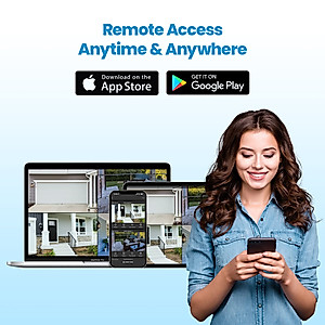 PoE 4K Security Camera System 8CH, VEEZOOM 4pcs 5MP Outdoor Security Cameras, AI Human/Motion Detection, 4K 8 Channel NVR with 2TB HDD, NVR Security Camera System for 24/7 Recording