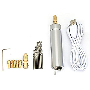 Electric Mini Drill Grinder, Mini Drill Set Grinder Kit, Adjustable Speed Polishing Engraving Grinding Pen Tool Kit, Low Noise, for Grinding, Polishing, Drilling
