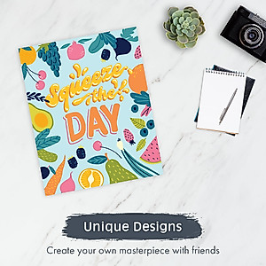 Pink Picasso Kits Self Care Collection Paint by Number for Adults & Beginners | DIY Unique 8x10 Canvas Painting Kits | Color by Numbers Arts Paint Canvas Best for The Young at Heart | Squeeze The Day