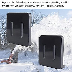 Haiouus M110611 A147BS Composite Skid Shoe Compatible with JohnD-eere/Murray 309016E701MA, M110611 Snow Blower Skid Plates, Replaces Models TRX24, TRX26, TRS24, TRS26 Snow Blower - 2 Pack