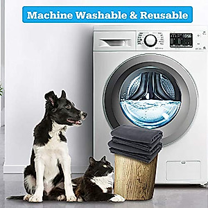 FURTIME Washable Pee Pads for Dogs 65"x48" Reusable Dog Pads Extra Large Non-Slip Puppy Pads Heavy Absorbent Puppy Training Pads Quick Dry Whelping Waterproof Dog Pee Pads for Dogs Playpen