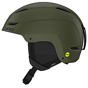 Giro Ratio MIPS Ski Helmet - Snowboard Helmet for Men, Women & Youth - Matte Trail Green - M (55.5-59cm)