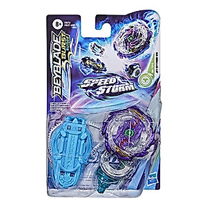 BEYBLADE Burst Surge Speedstorm Jet Wyvron W6 Spinning Top Starter Pack – Defense Type Battling Game Top with Launcher, Toy for Kids