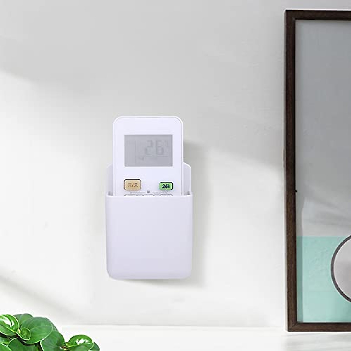 Svaitend Remote Holder Wall Mount, 2 PCS Wall Mount Remote Control Holder for Home Office School Hotel