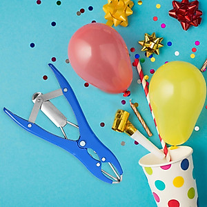 NUOBESTY Metal Balloon Expansion Pliers Tool Filling Balloon Mouth Expander DIY Tools for Sequins Confetti Filling Home Party Activities Dedicated Blue