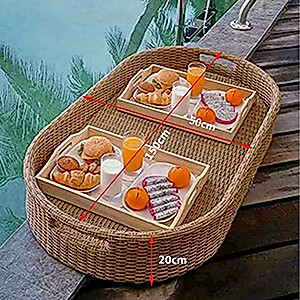ENPAP Floating Tray, Floating Serving Trays, Pool Floating Bar for Adults, Drinks and Food Serving Tray for Pool Parties