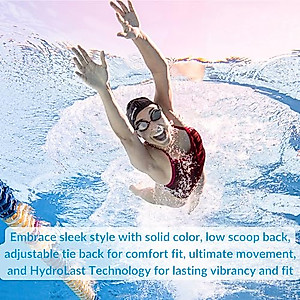 Sporti HydroLast Tie Back One Piece Swimsuit - Black - 40