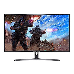 Sceptre 24-Inch,FHD 1080p Curved 144Hz Gaming Monitor AMD FreeSync 99% sRGB HDMI DisplayPort, Build-in SpeakersMachine Black