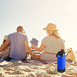 Lid for Hydroflask, Spout lid for 32 oz 40 oz Wide Mouth Hydro Flask, Cap for Water Bottle Accessories, Hydro Chug Lid Replacement for Flask Wide Mouth Water Bottle, Black