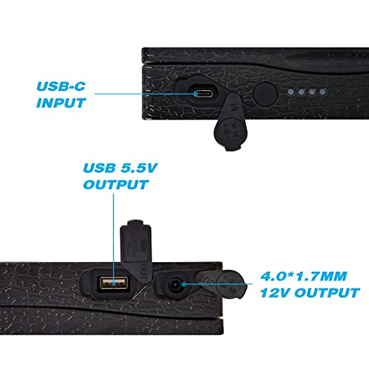 Camojojo Double Trail Camera Solar Panel 12V/1A 5.5V/1.5A Foldable Solar Charger Kit Waterproof IP66 with Build-in 3000mAH Rechargeable Lithium Polymer Battery Hunting Accessory