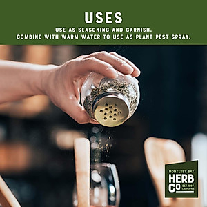 Monterey Bay Herb Co. Peppercorn Black | Perfect for Seasoning & Garnish for a Variety of Foods (1/4 Pound)