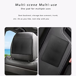 hill froeistung 2pack Sticky Upgraded Anti-Slip mat - Non-Slip Rubber, 10.6 X 5.9 Inches - Universal Car Dashboard Sticky Mat for Phone, Sunglasses, Keys - Black/Leather Pattern - 27 * 15cm