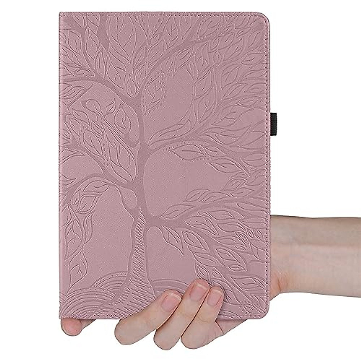 for Samsung Galaxy Tab A8 10.5 (2021) SM-X200 X205 Tablet Case TPU + PU Leather Kickstand Cover with Auto Wake/Sleep [Tree of Life]- 02