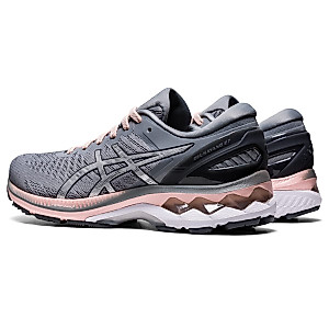 ASICS Women's Gel-Kayano 27 Running Shoes, 6, Sheet Rock/Pure Silver