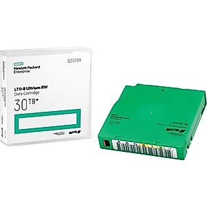 Hewlett Packard Enterprise HPE LTO-8 Ultrium 30TB RW Custom Labeled Library Pack 20 Data Cartridges with Cases - LTO-8 - Rewri