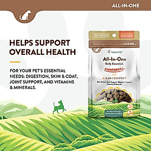 NaturVet Scoopables All-in-One Multivitamin for Dogs - Dog Vitamins and Supplements for Joint Support, Digestion, Skin & Coat Care & Immune - Hickory Smoked Bacon Flavor Vitamin Supplement | 11oz Bag