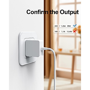 24V Power Cord Fit for Google Nest Hub Max Smart Speaker AC Charger Supply Adapter