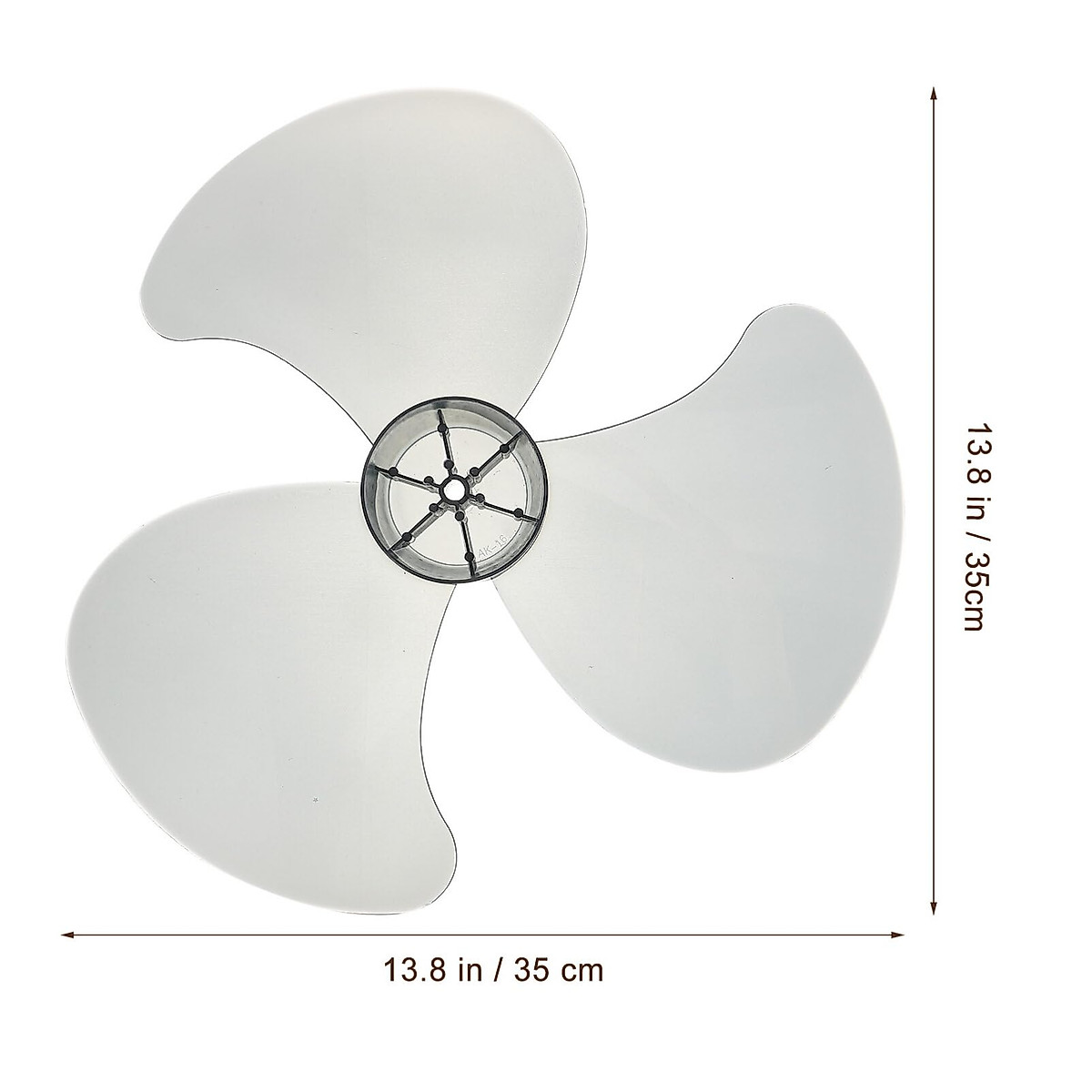DOITOOL Universal Plastic 3 Leaves Fan Blade Set 16 Inch Replacement Fan Blades with Nut Cover Electric Fan Leaves for Table Standing Pedestal Fan