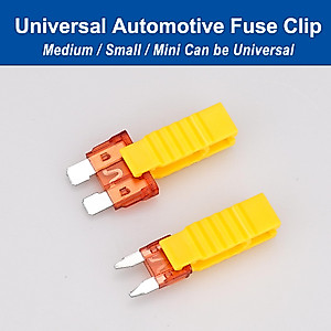 Car Automobile Fuse Puller Extraction Tools Yellow Fuse Clips 5pcs