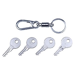 ZTUOAUMA 4X RV Keys CH751 for RV Compartments Campers Cabinet Door Hatch Locks Carts T-Handles Pickup Shells Tool Boxes Trash Laundry Chutes Sprinkler Controllers