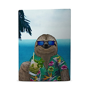 Head Case Designs Officially Licensed Barruf Sloth in Summer Art Mix Matte Vinyl Faceplate Sticker Gaming Skin Case Cover Compatible with Sony Playstation 5 PS5 Disc Edition Console