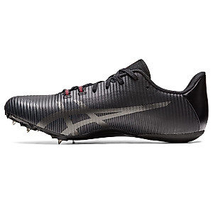 ASICS Unisex Hypersprint 8 Track & Field Shoes, 7, Black/Gunmetal