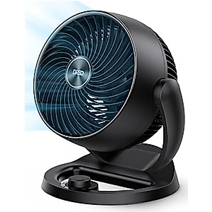 Dreo Tower Fan 42 Inch, Cruiser Pro T1 Quiet Oscillating Bladeless Fan with Remote, 6 Speeds, 4 Modes, Black Floor Standing Fan Powerful & New Desk Air Circulator Fan for Whole Room, 9 Inch