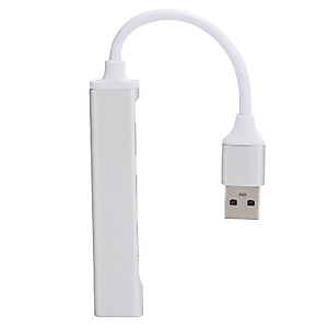 USB C Hub Multiport Adapter, USB3.0 Hub 4 Port Aluminum Alloy Adapter Converter UltraHigh Speed Splitter Accessories