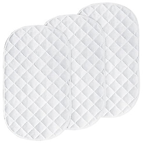 Changing Pad Cover for Boys Girls 2 Pack, Lovely Print Soft Unisex Diaper Change Table Sheets and Changing Pad Liner Bassinet Liner Waterproof, Warm On Baby's Back Bamboo Terry Thick Cushion 3 Count