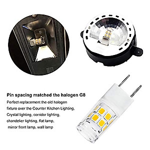 G8 Led Bulb 3W Equivalent to WB25X10019 20W Halogen Lamp Bulb 20W Replacement for GE Microwave, 120V Natural White 4000K (2 Pack)