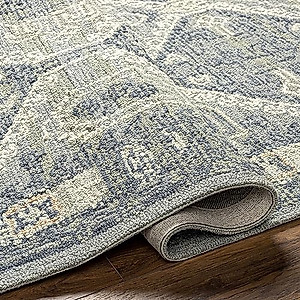 Mark&Day Area Rugs, 8x10 Buffalo Center Traditional Medium Gray Area Rug, Grey White Beige Carpet for Living Room, Bedroom or Kitchen (8' x 10')