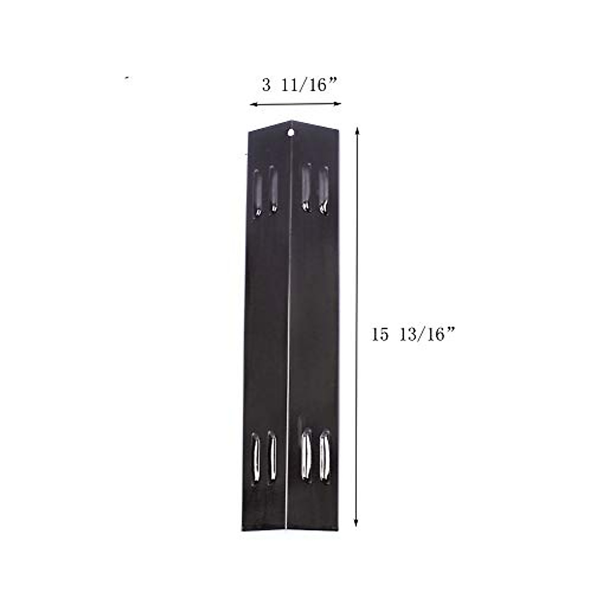 Zljiont Repair Parts Porcelain Steel Heat Plate, Heat Tent, Burner Cover, Heat Shield 105-13003 Replacement for Dyna-Glow 5 Burner DGE 530/486 Series DGB390SNP-D, DGB390GNP-D Gas Grill Models