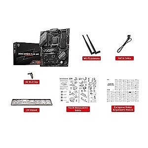 MSI B650 Gaming Plus WiFi Gaming Motherboard (AMD AM5, ATX, DDR5, PCIe 4.0, M.2, SATA 6Gb/s, USB 3.2 Gen 2, HDMI/DP, Wi-Fi 6E, Bluetooth 5.3, AMD Ryzen 7000 Series Desktop Processors)