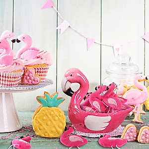 Civaner 30 Pcs Flamingo Ornament Mini Flamingo Stuffed Animal Plush Toys Gift Flamingo Keychain Decorations Pink Flamingo Keychain Set Flamingo Birthday Party Decor for Party Favor