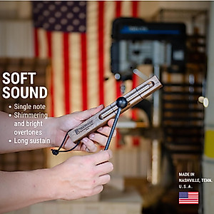 TreeWorks Chimes Note (Made in U.S.A.) Single Tone Energy Chime for Meditation and Classroom Use-Includes Mallet and Cord Handle (TRE410) Large